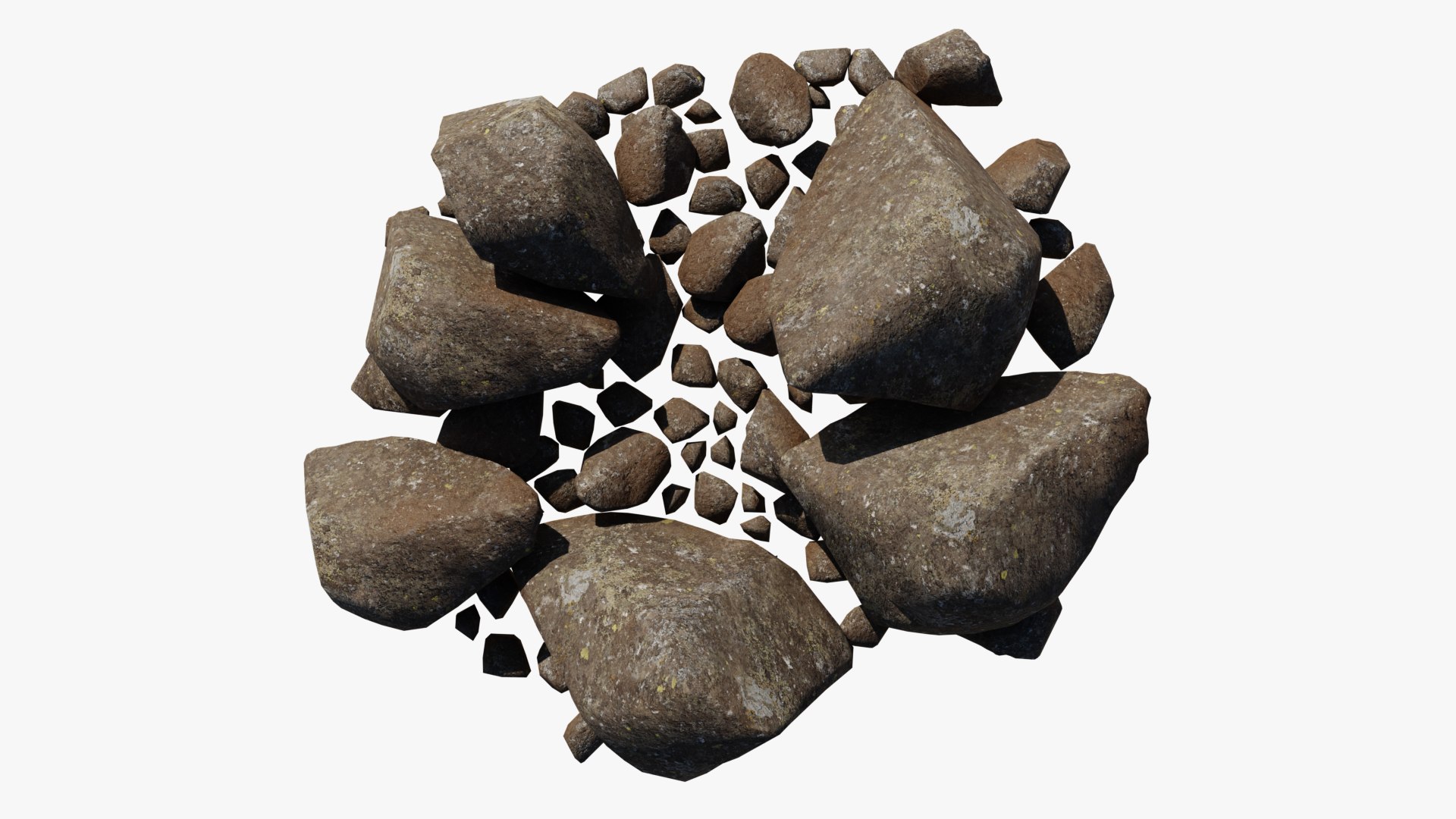 3D Scattered Rocks V2 - TurboSquid 2243049