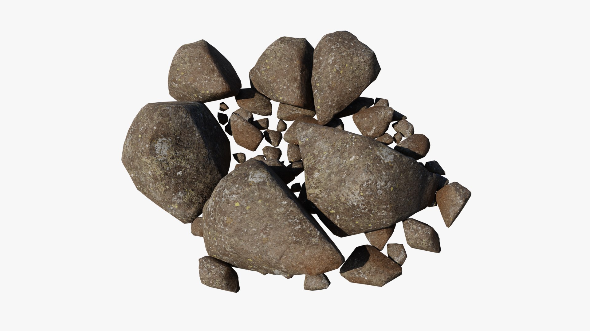 3D Scattered Rocks V2 - TurboSquid 2243049