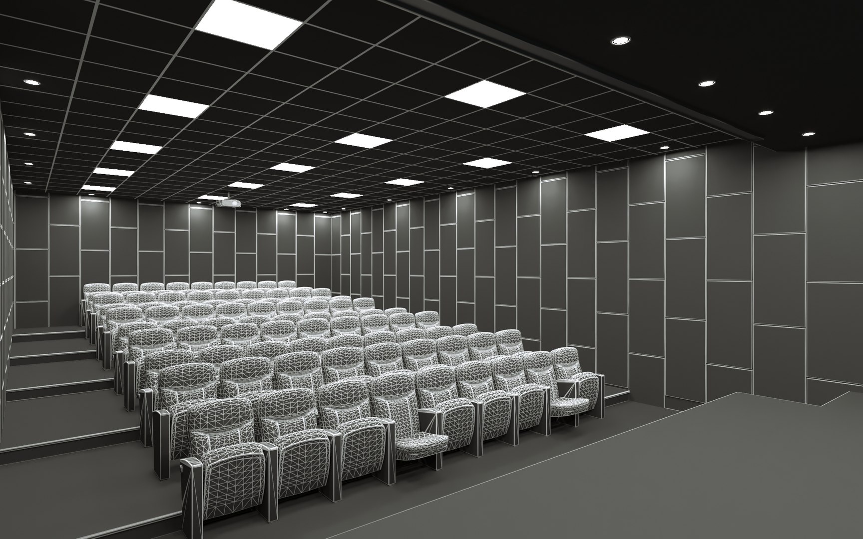 Hall Design 3D Model - TurboSquid 1700598