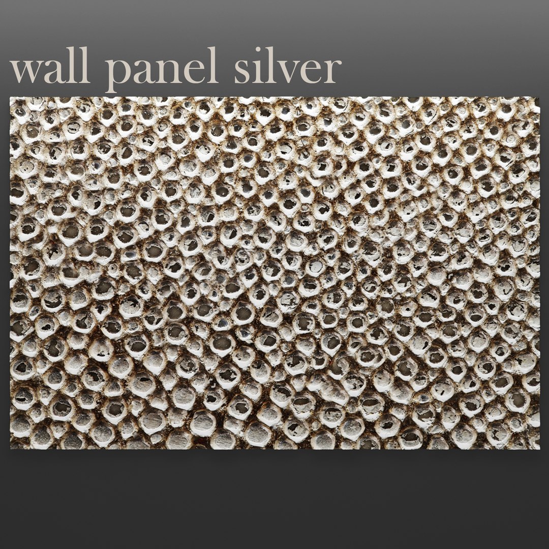 3d Wall Panel Silver