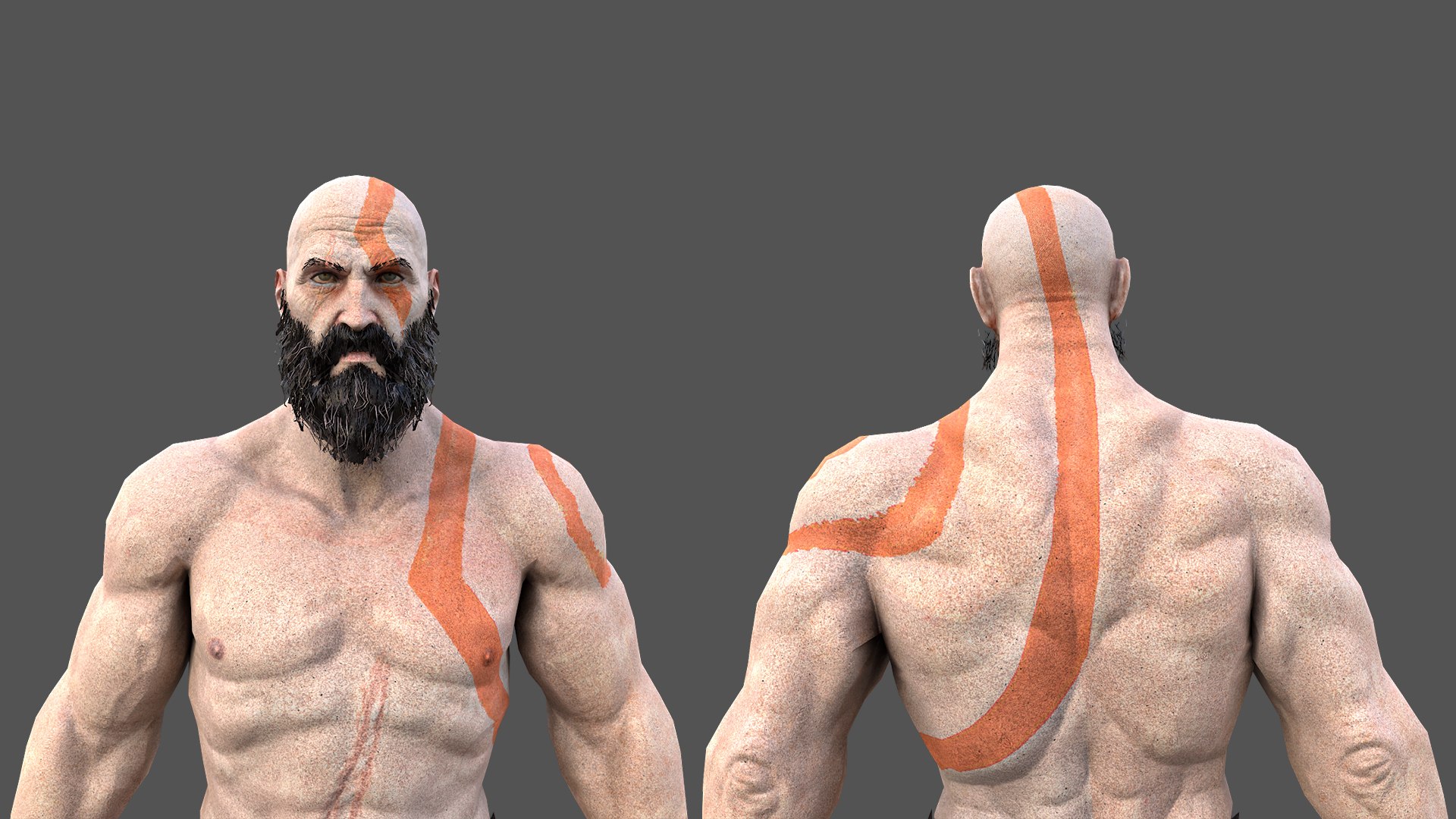 3D God Of War - Kratos - Game Character Model - TurboSquid 2027656