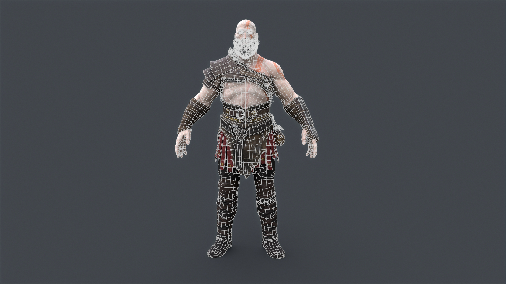 3D God Of War - Kratos - Game Character Model - TurboSquid 2027656