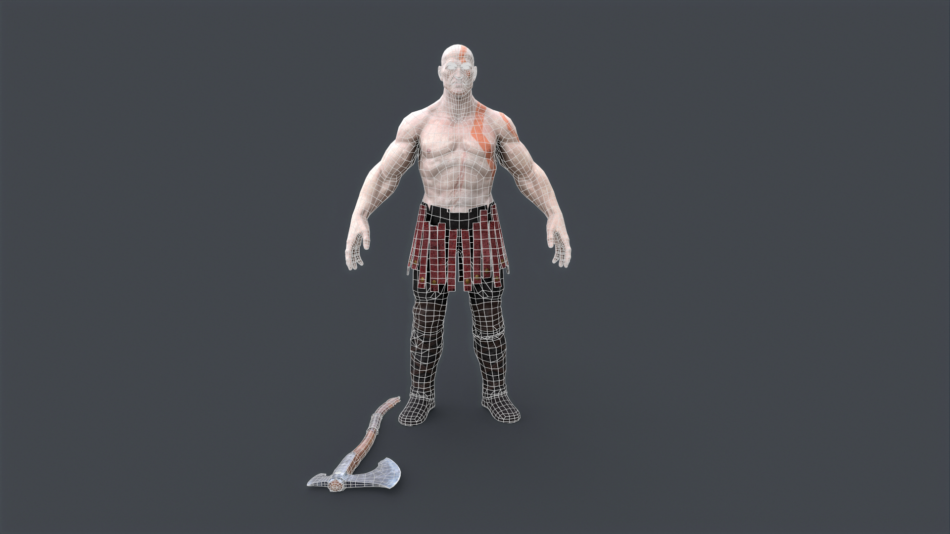 3D God Of War - Kratos - Game Character Model - TurboSquid 2027656
