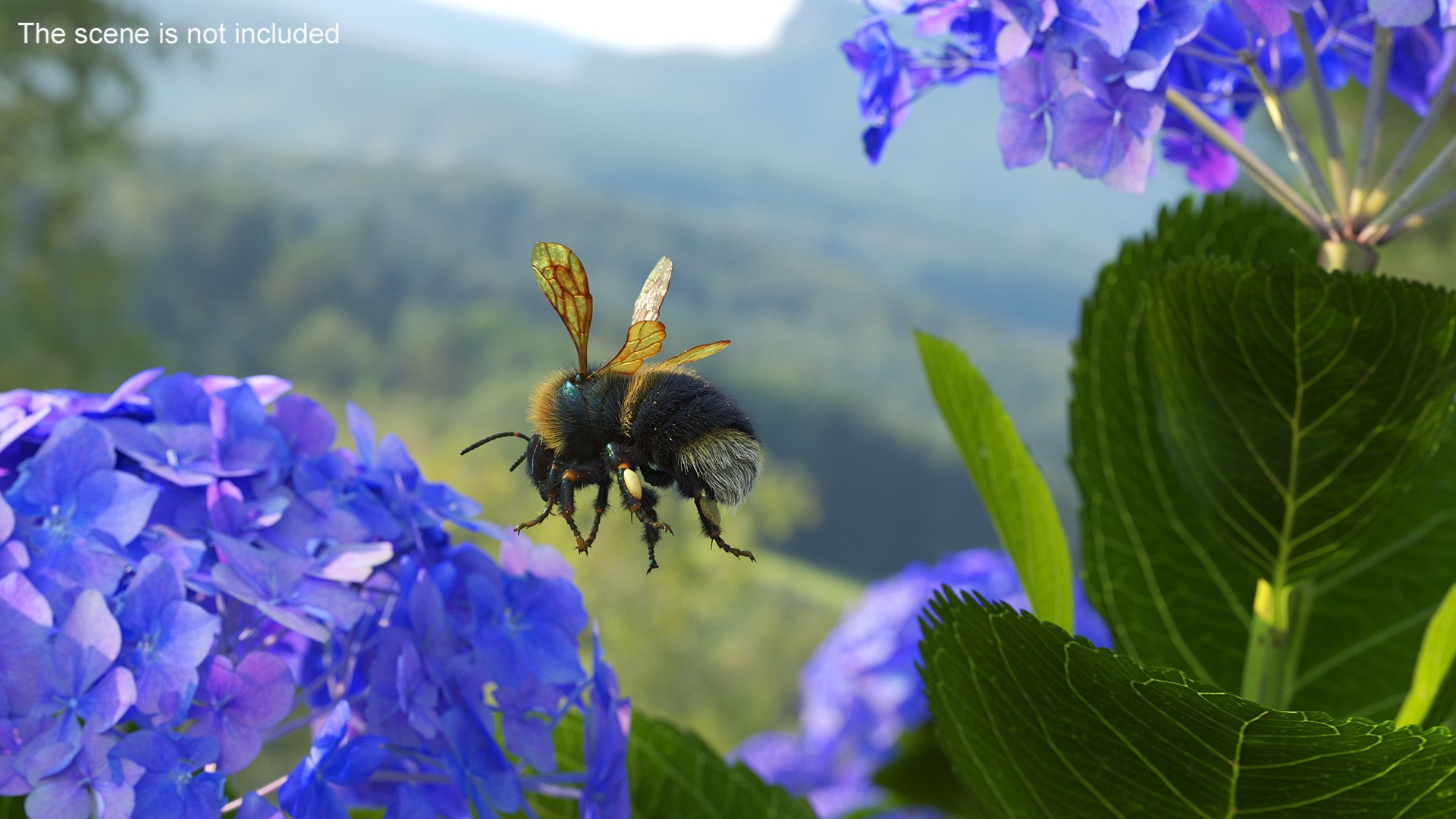 Realistic Bumblebee Insect Fur Rigged 3D - TurboSquid 2290416