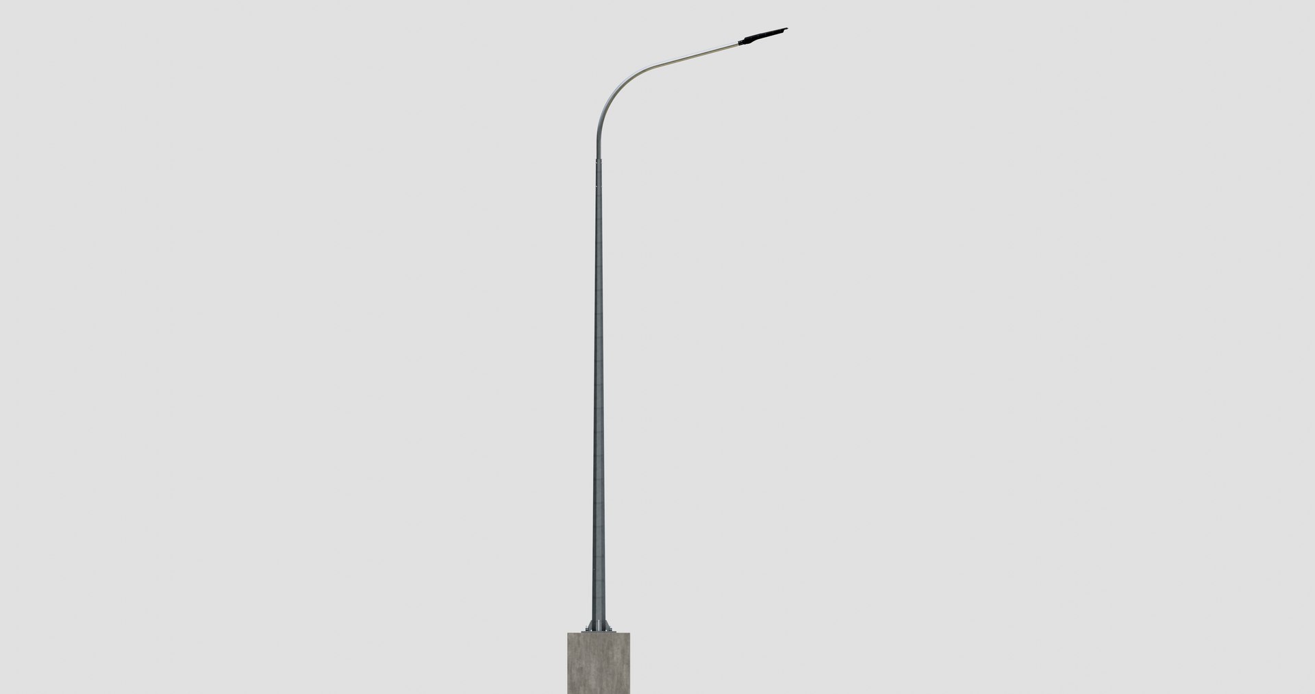 6MT LIGHTING POLE-SINGLE BENDING ARM 3D Model - TurboSquid 2296282