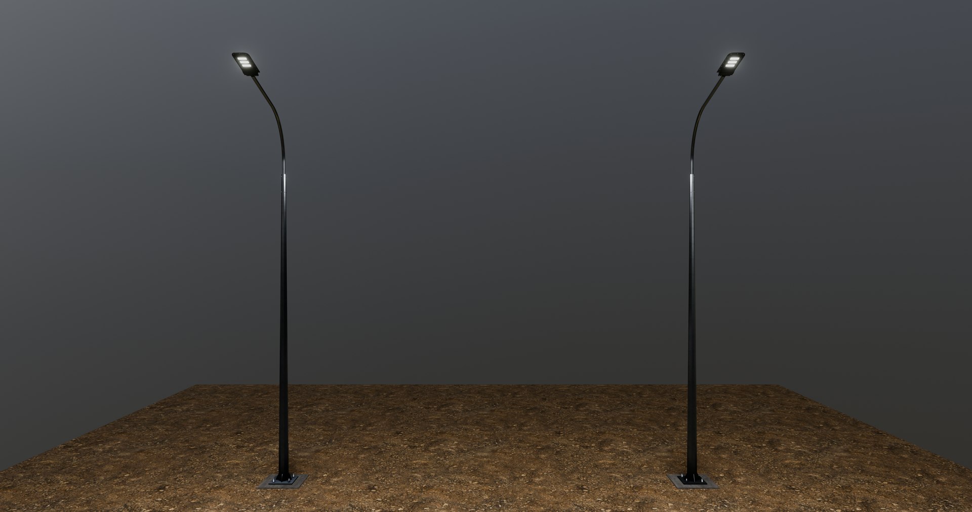 6MT LIGHTING POLE-SINGLE BENDING ARM 3D Model - TurboSquid 2296282