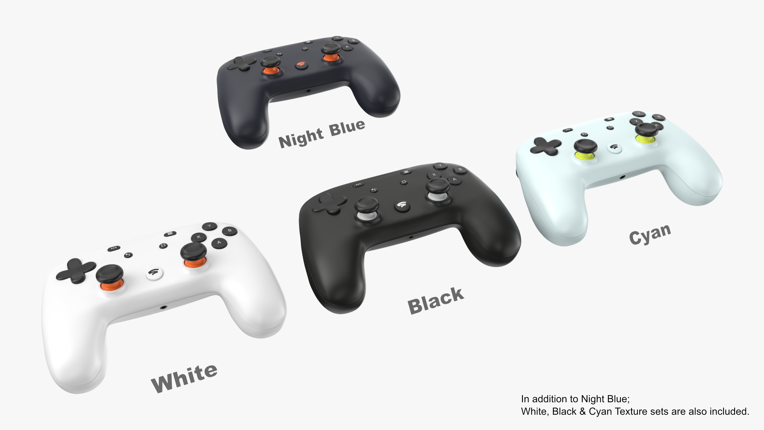 3D google stadia controller - TurboSquid 1418935