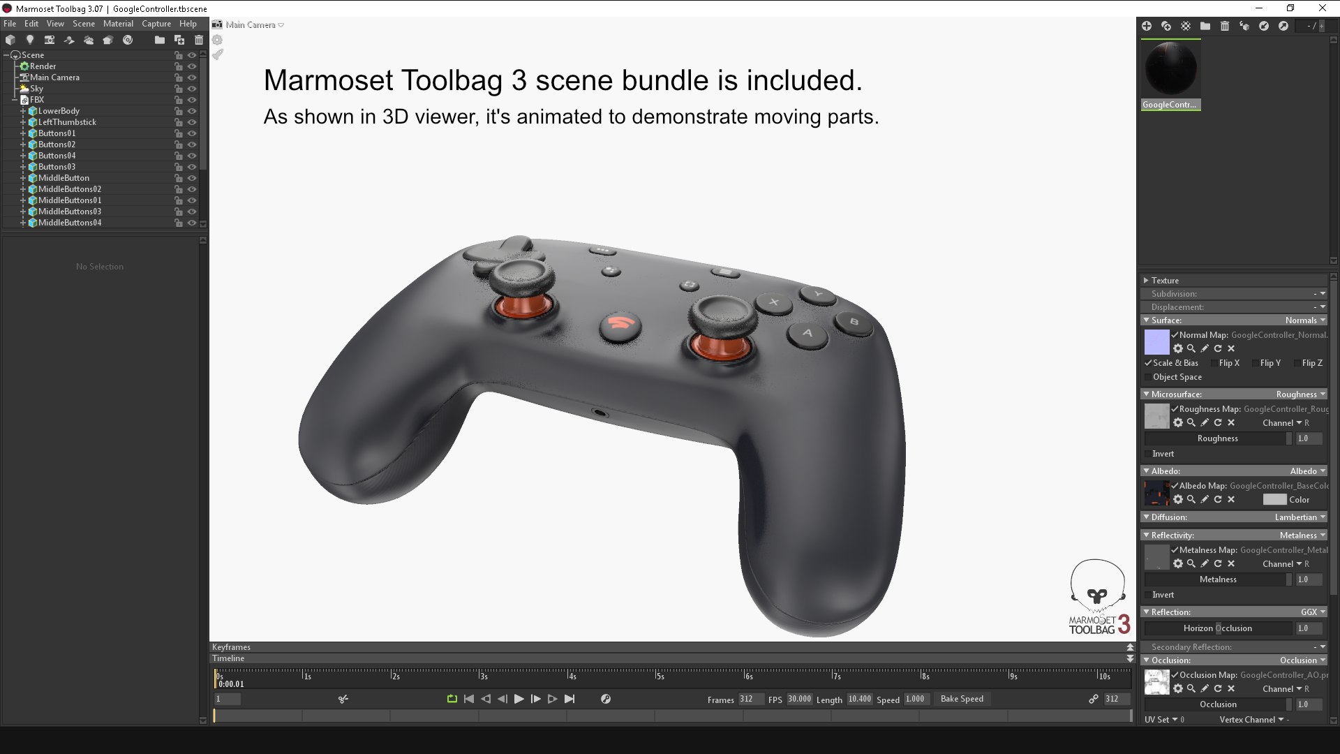 3D Google Stadia Controller - TurboSquid 1418935