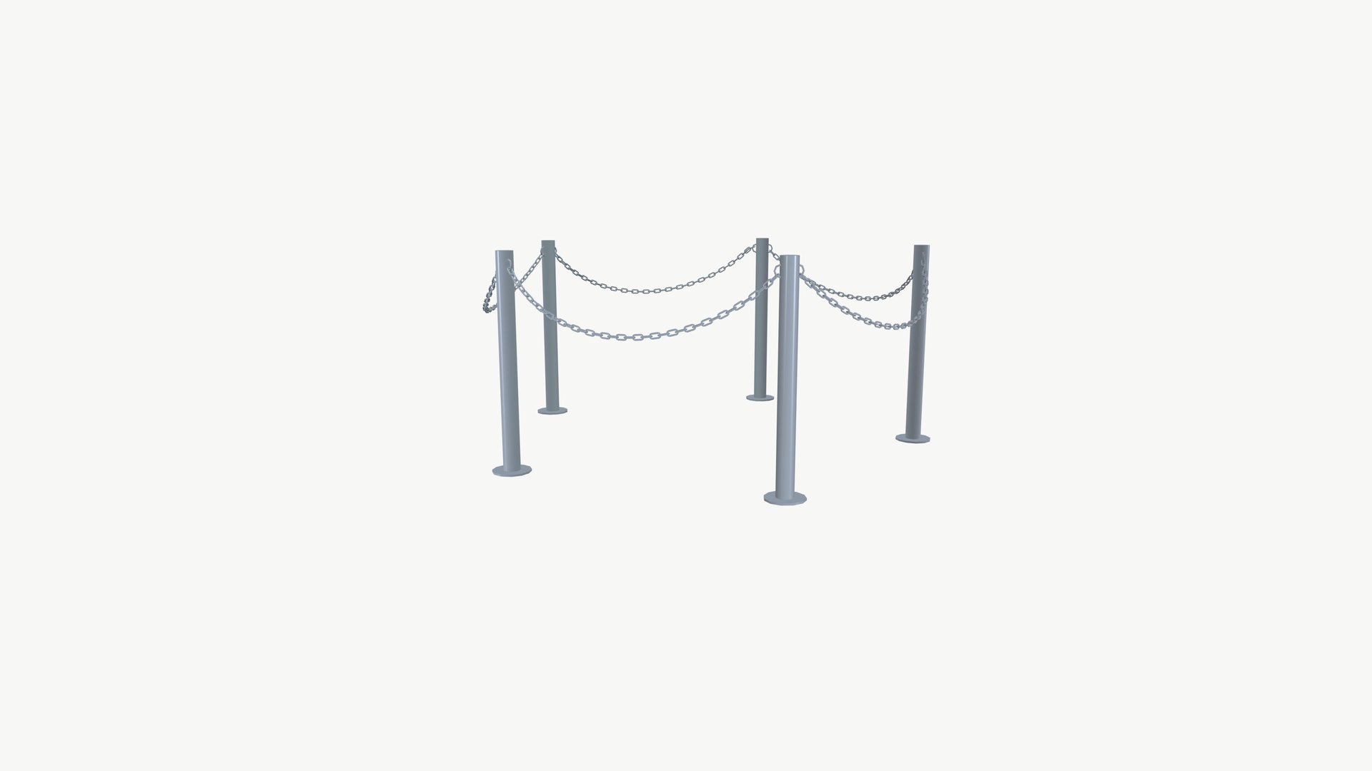 3D Model Chain Barricade - TurboSquid 2256956