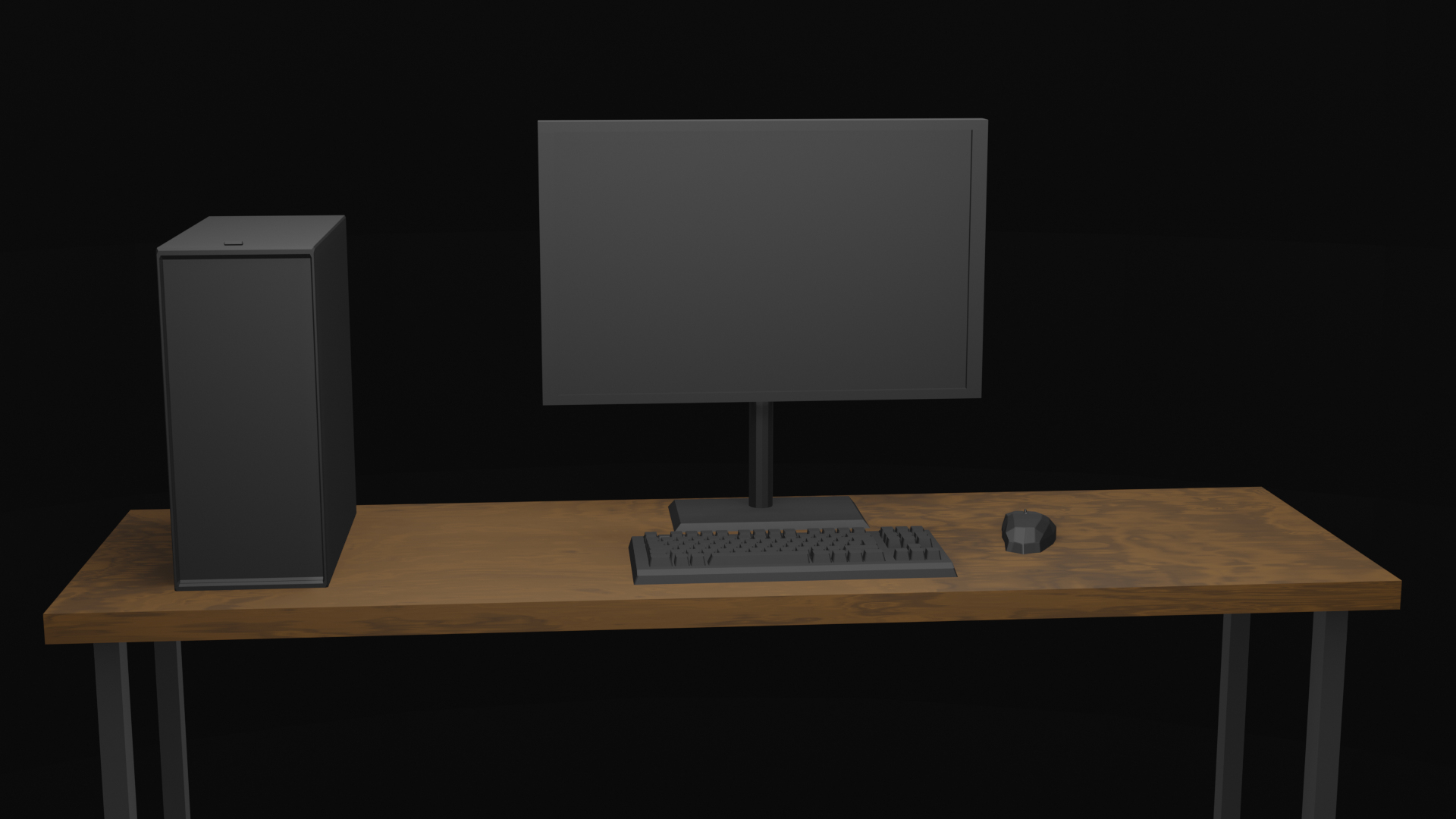 Lowpoly Tabletop Computer Set Model - TurboSquid 2190293