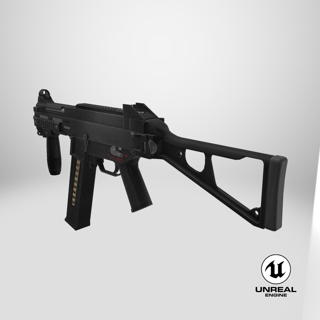 UMP 45 AAA Game Ready PBR Low-poly 3D Model 3D - TurboSquid 2008299