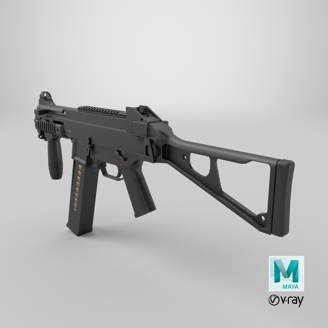 UMP 45 AAA Game Ready PBR Low-poly 3D Model 3D - TurboSquid 2008299