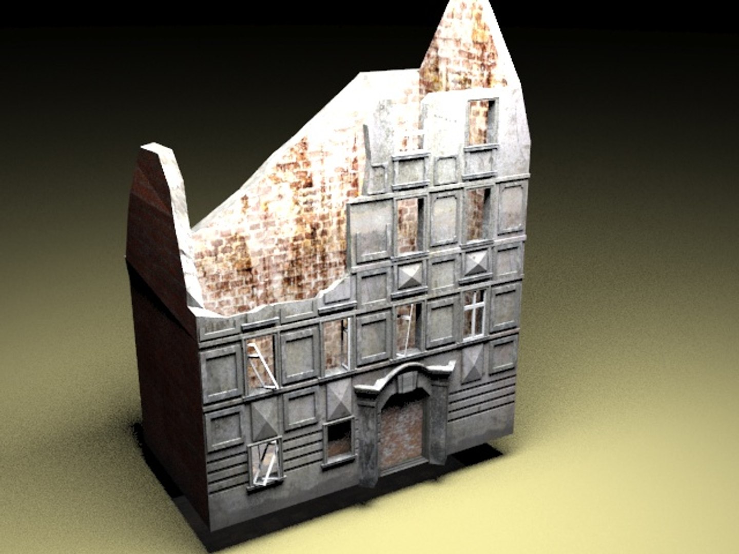 3d model building ww2