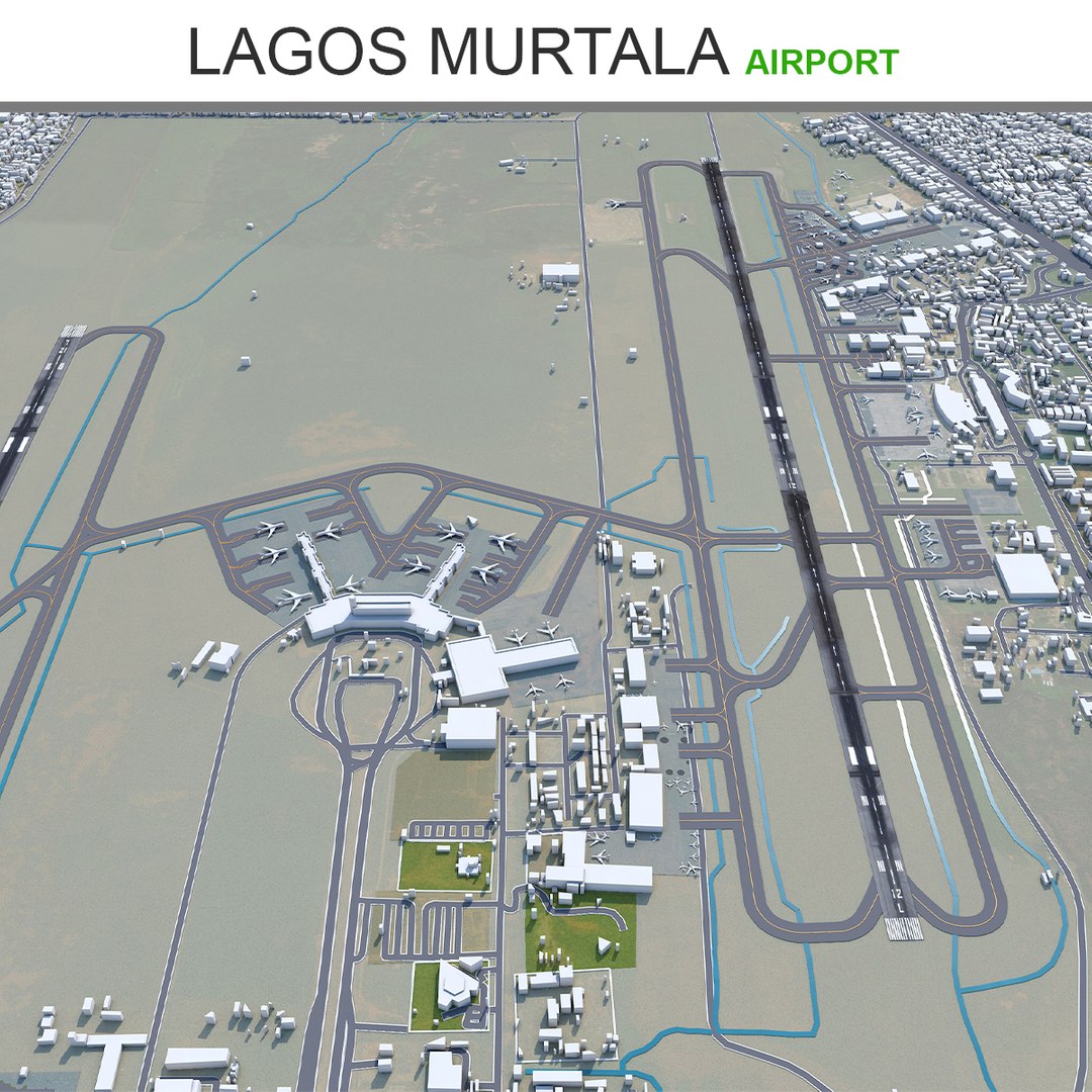 3D Lagos Murtala Muhammed Airport Model - TurboSquid 2013547