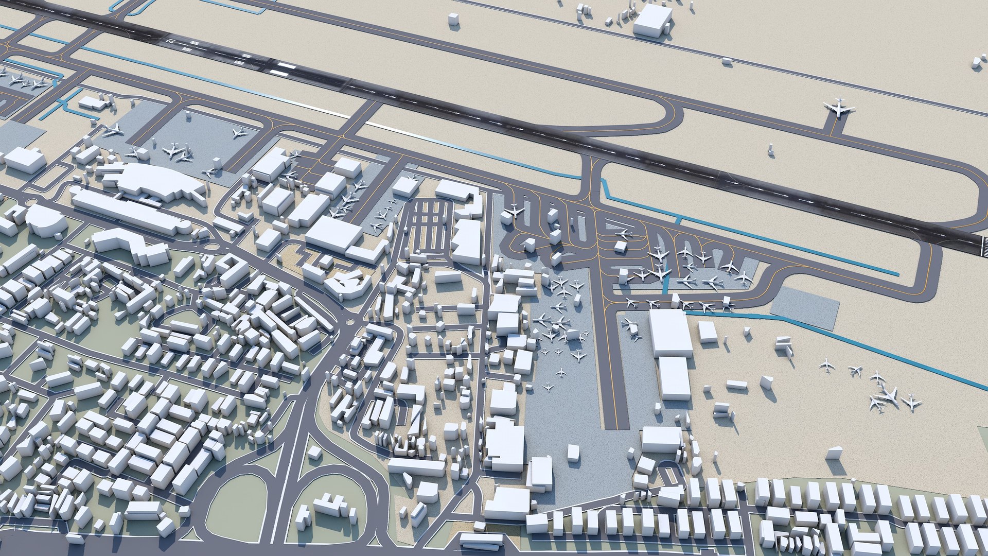 3D Lagos Murtala Muhammed Airport Model - TurboSquid 2013547