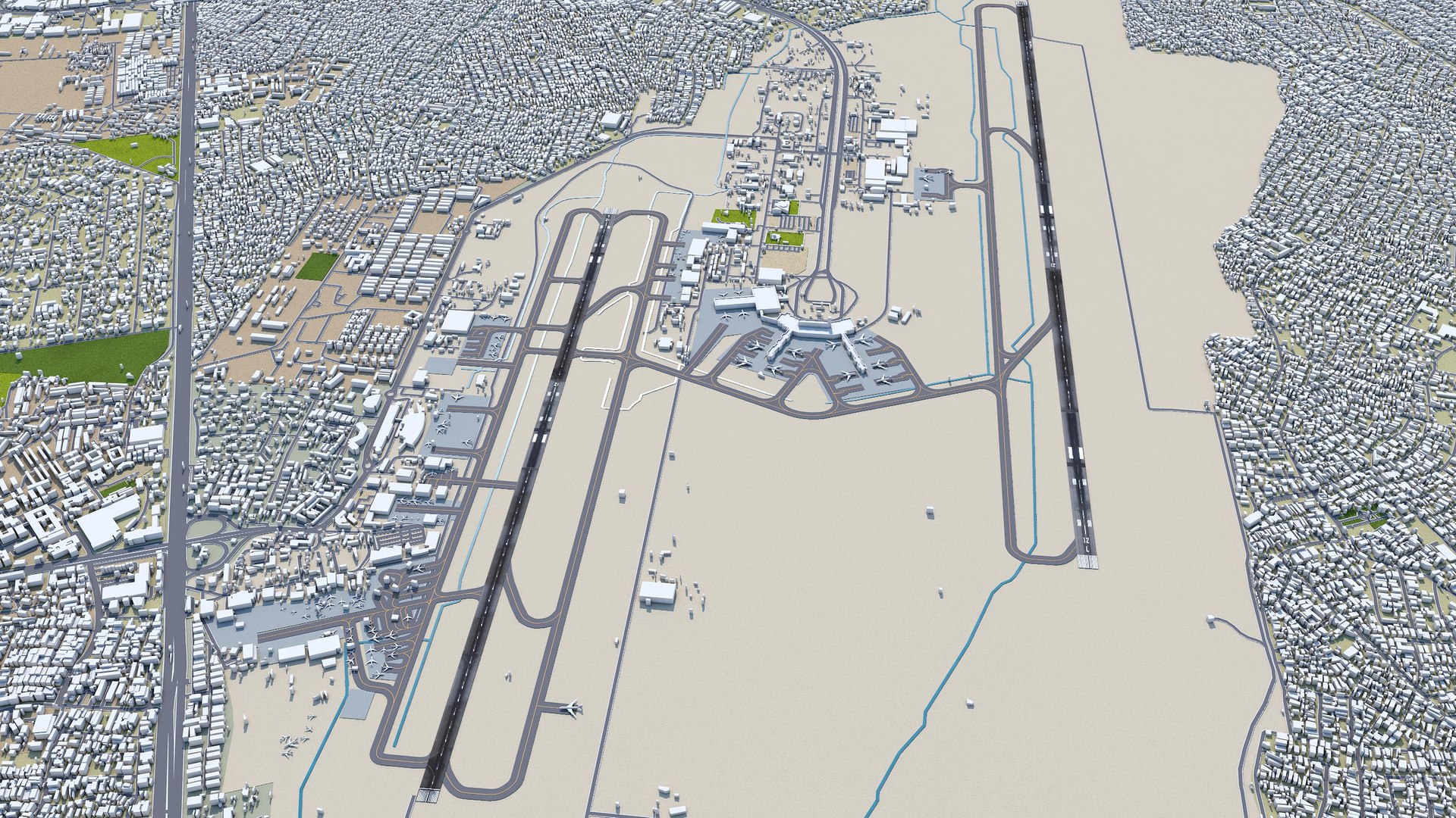 3D Lagos Murtala Muhammed Airport Model - TurboSquid 2013547