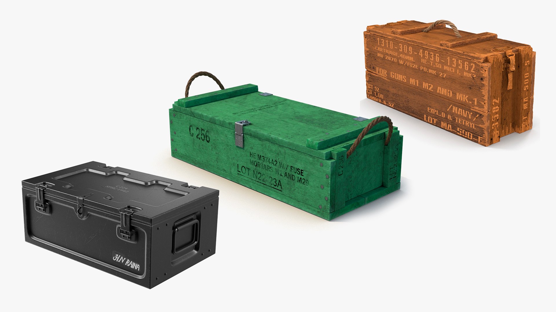 Ammo Crates Collection 3 3D - TurboSquid 2184170
