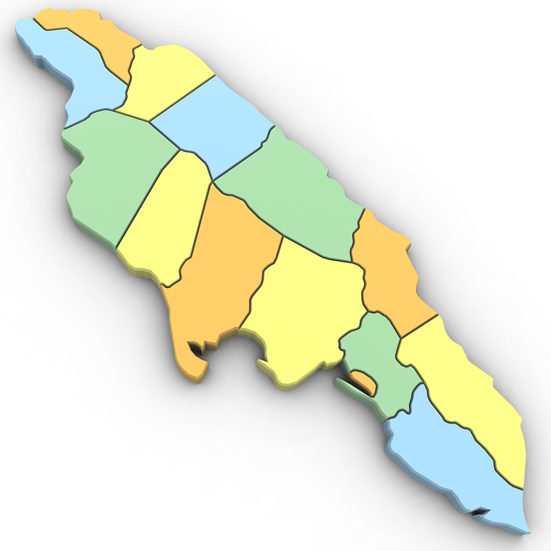 Jamaican Political Map