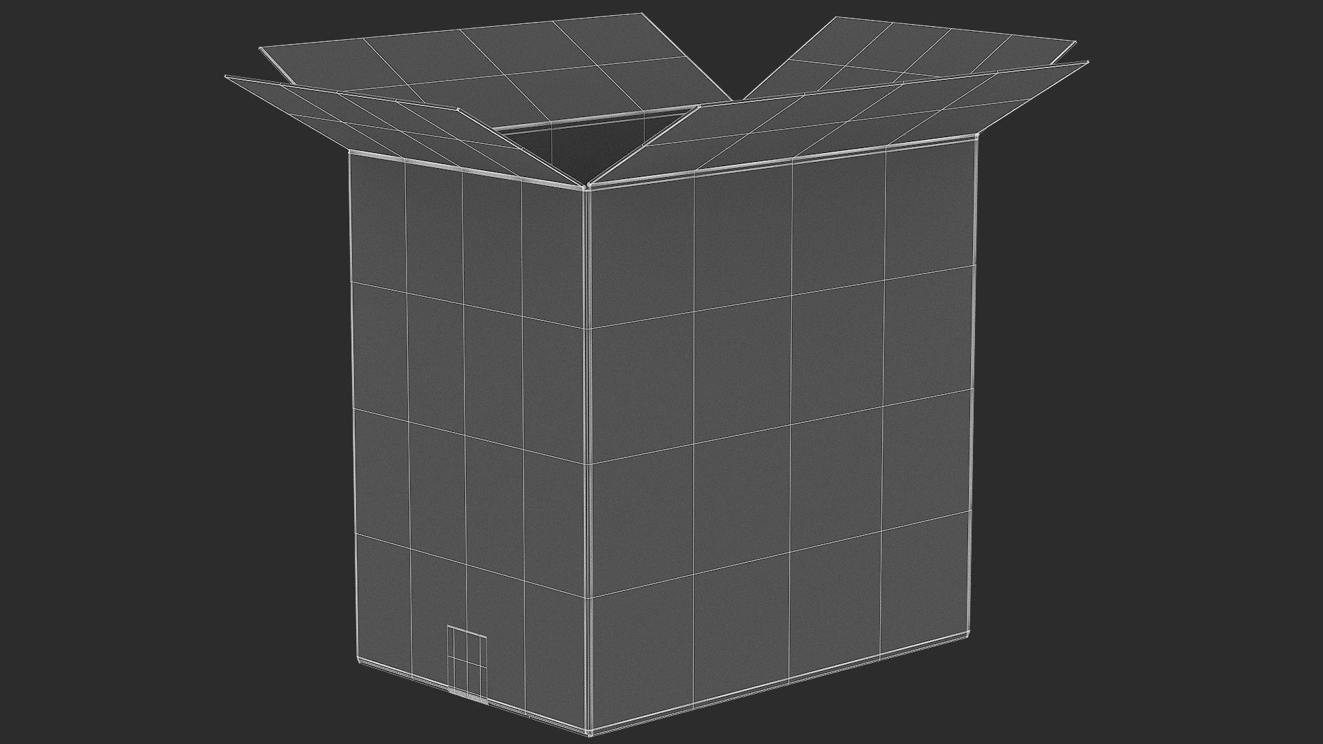 Cardboard Box 5 Open V1 3D Model - TurboSquid 2287082