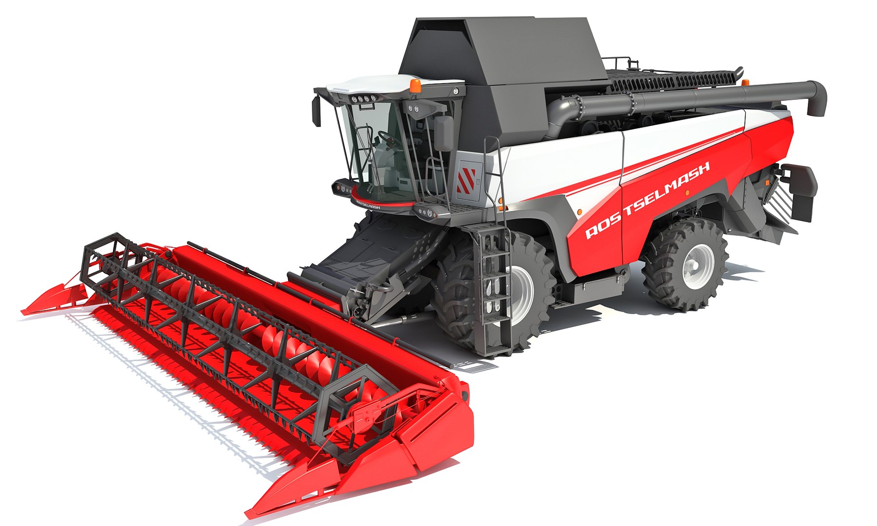 3D rostselmash combine harvester model - TurboSquid 1449035