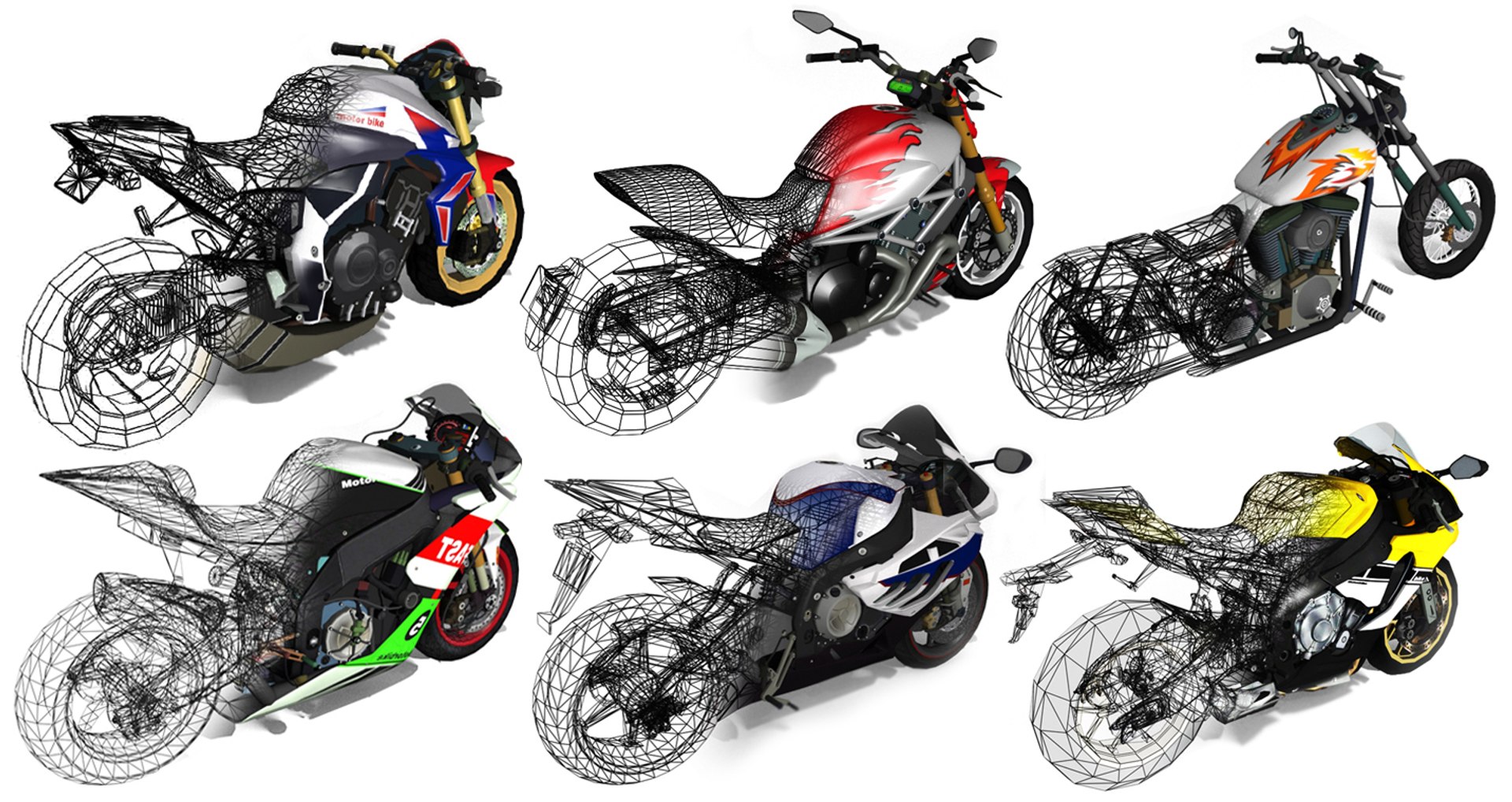 Motorbikes Pack 3D - TurboSquid 1556101
