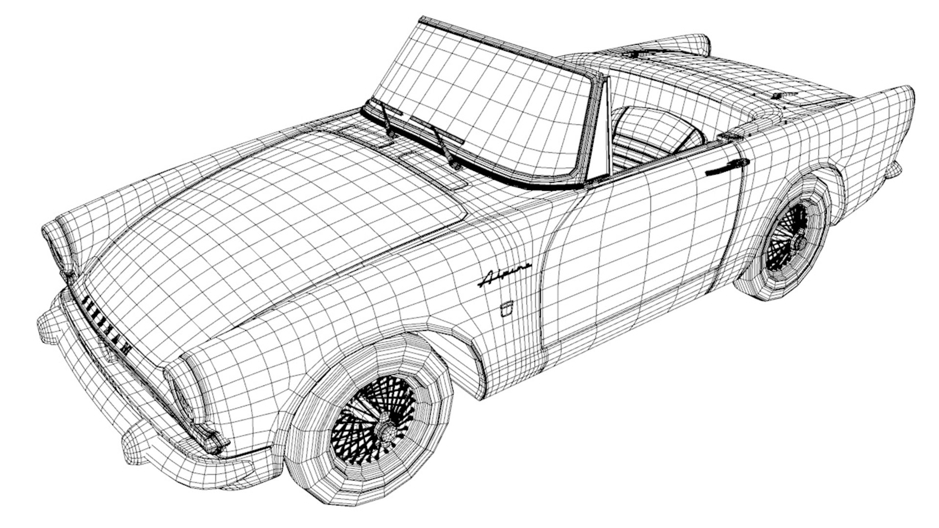 Sunbeam alpine 3D model - TurboSquid 1530239