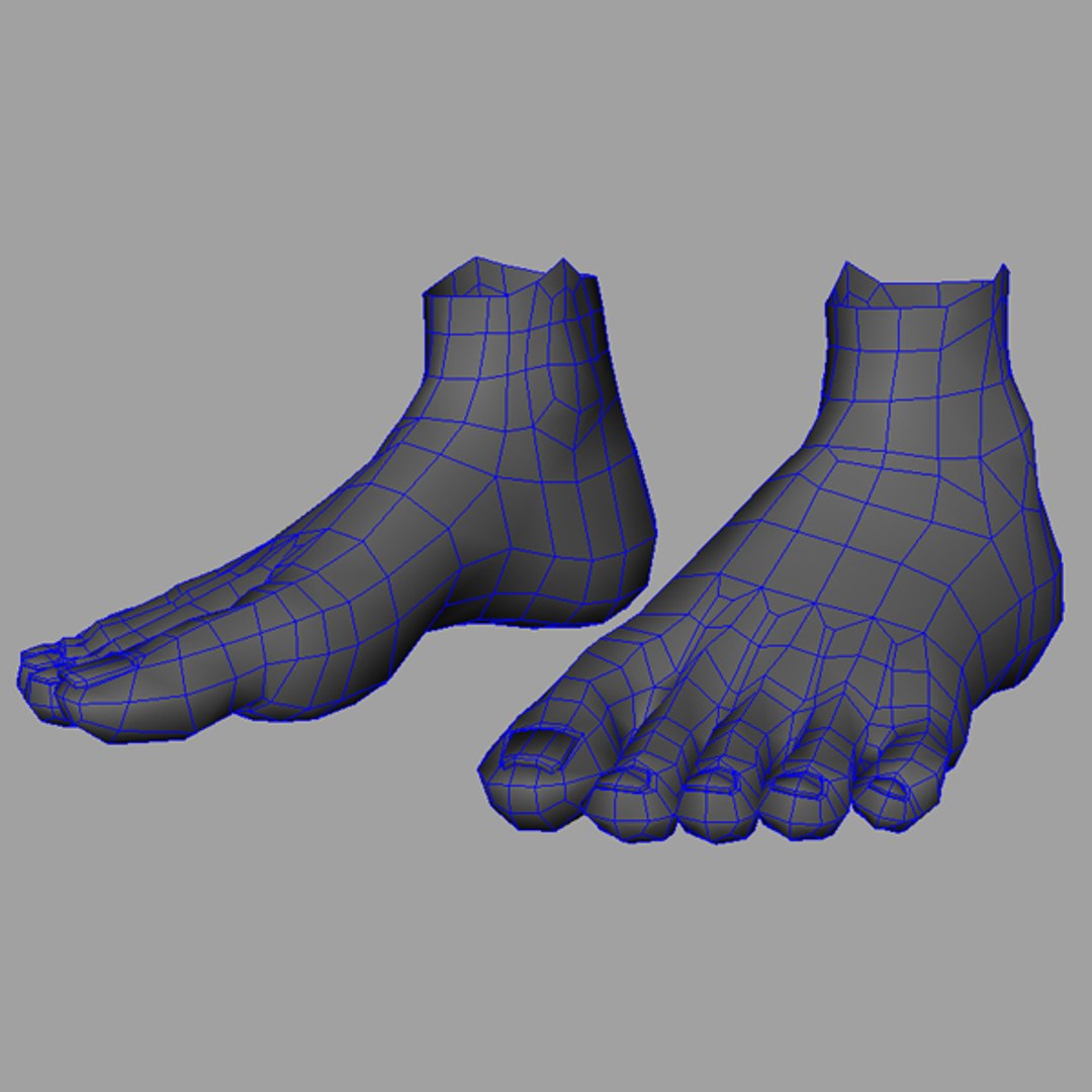 Feet Female 3d Max