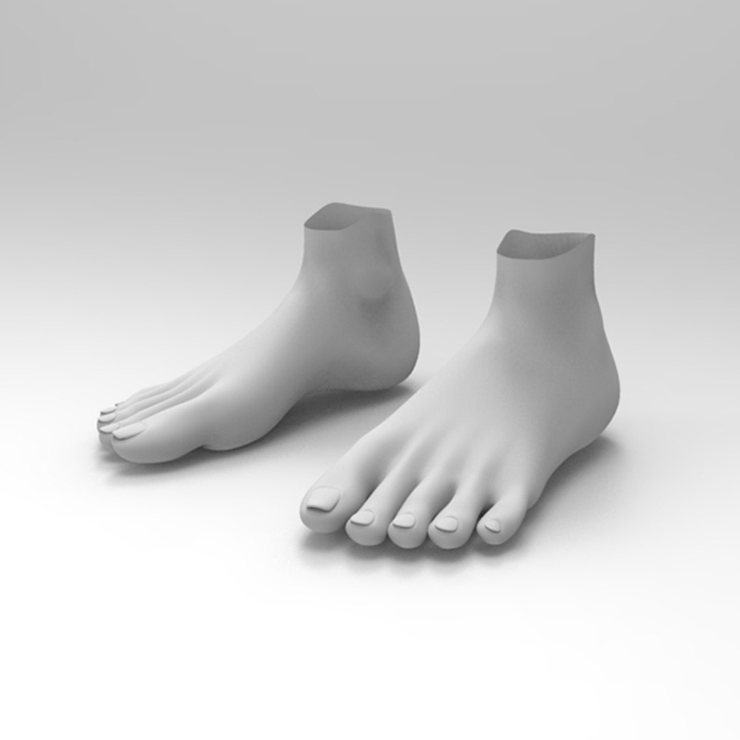 Feet Female 3d Max