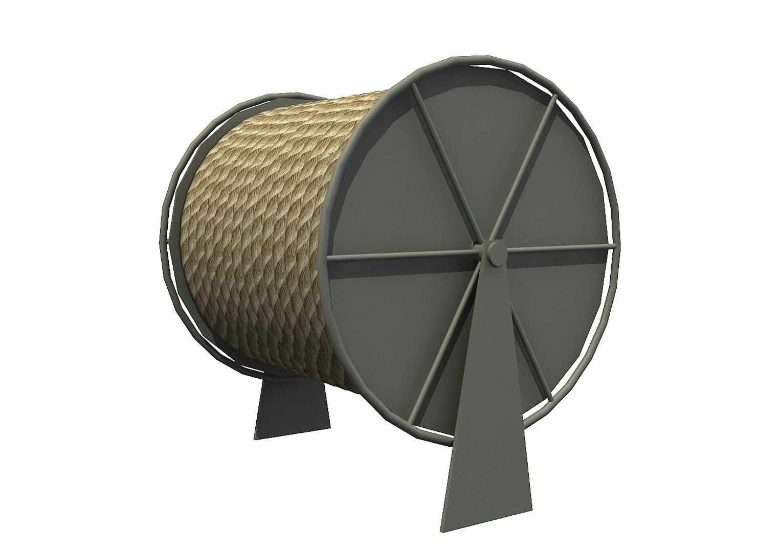Rope Drum Model - TurboSquid 1359922