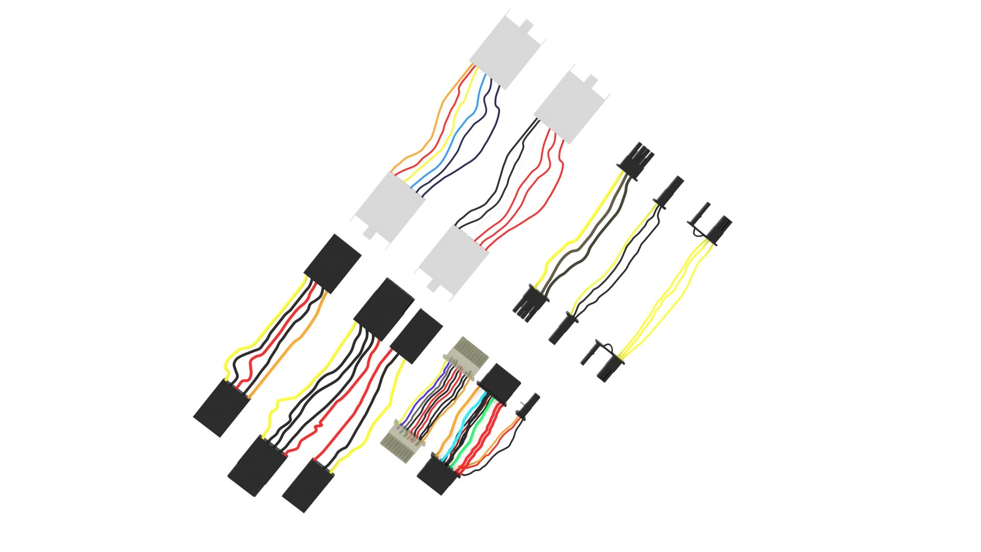 3D Cables For Computer Parts Model - TurboSquid 2243738