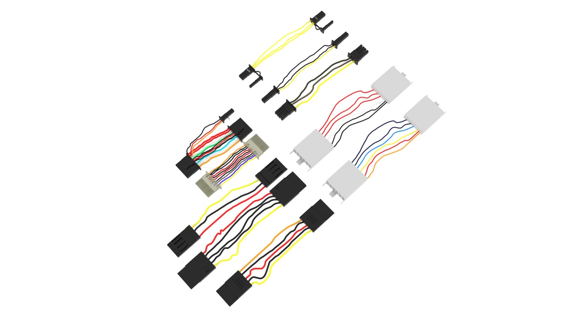 3D Cables For Computer Parts Model - TurboSquid 2243738