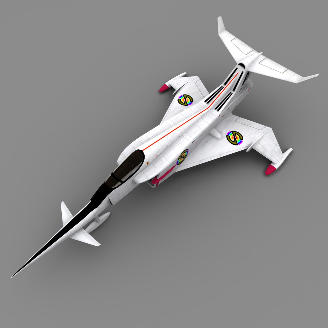 Angel Interceptor Captain Scarlet 3d Model