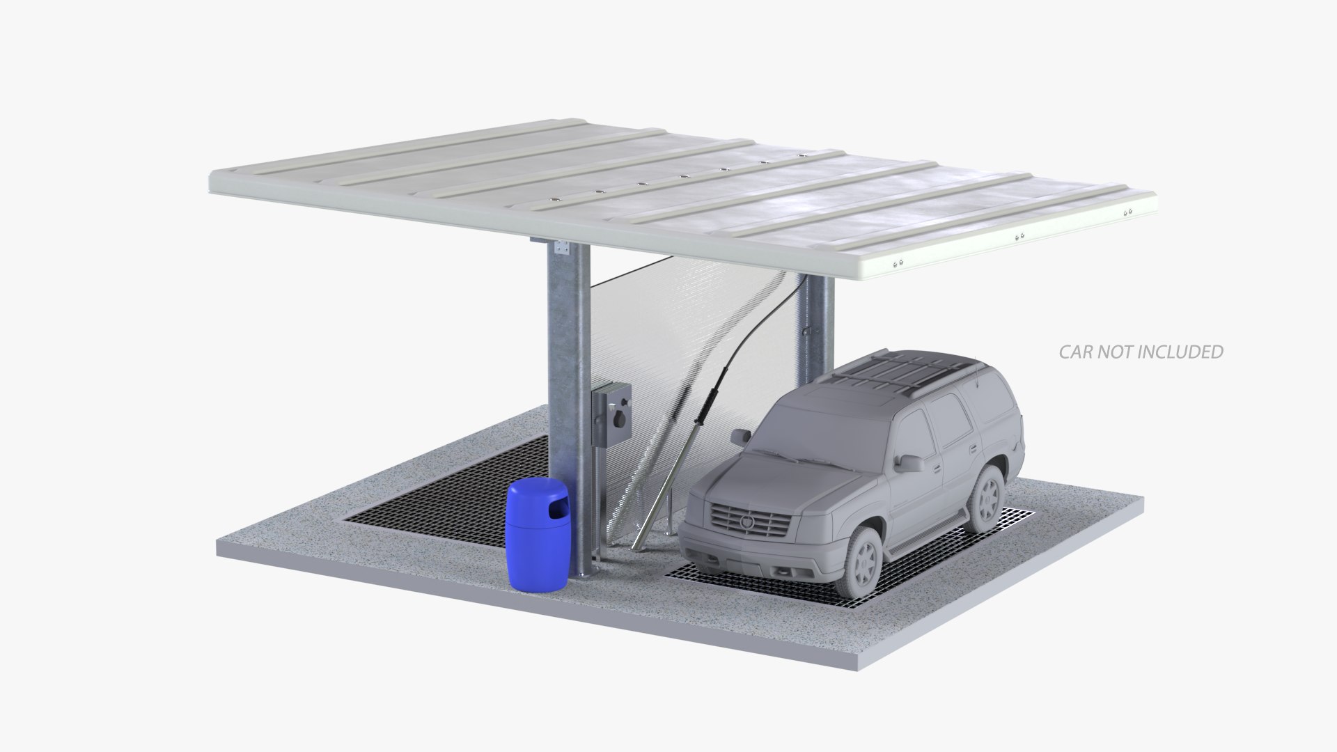 3D CarWash Self-Service Model - TurboSquid 2107009