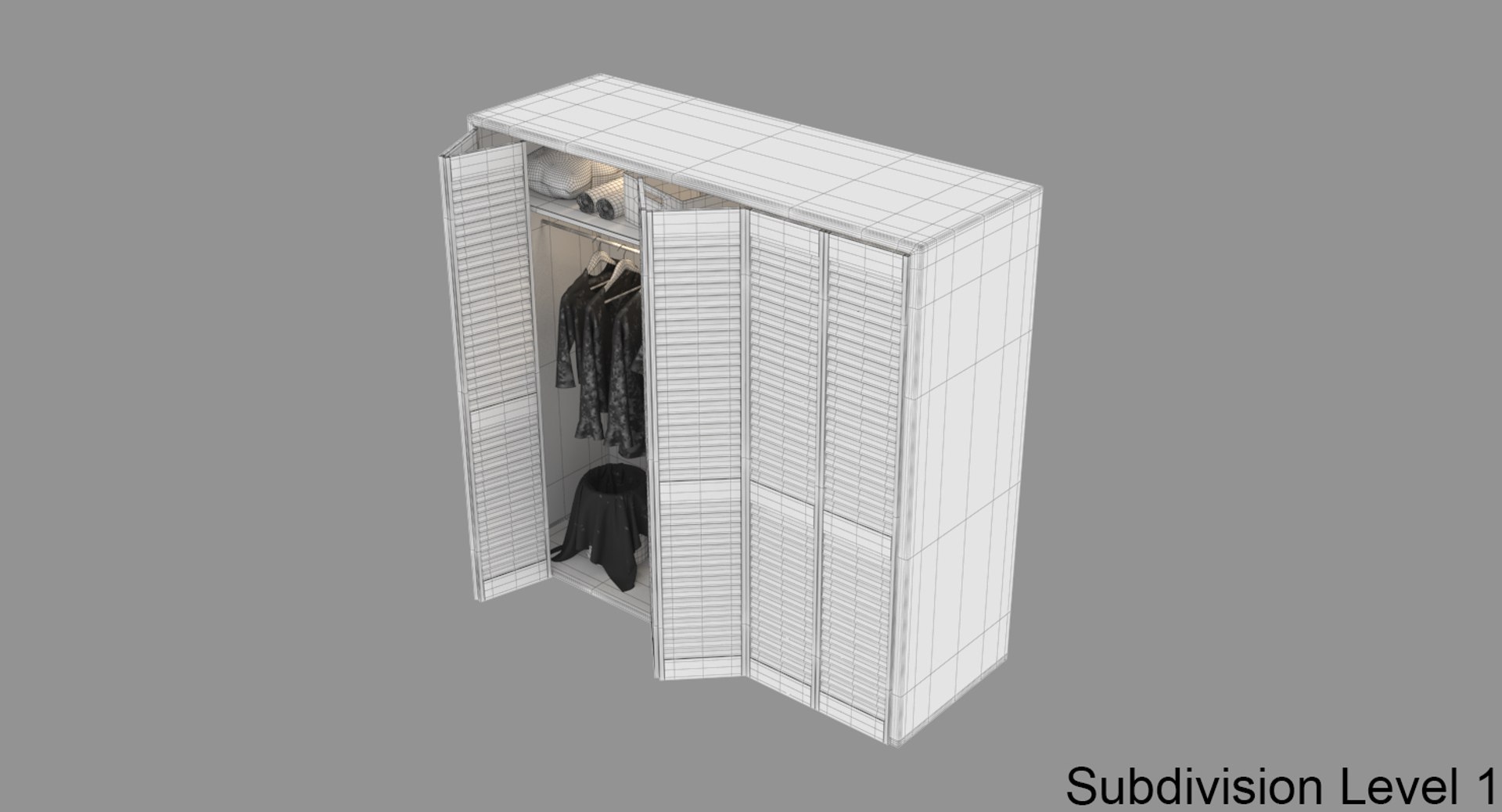 Clothing Closet Model - TurboSquid 1354928