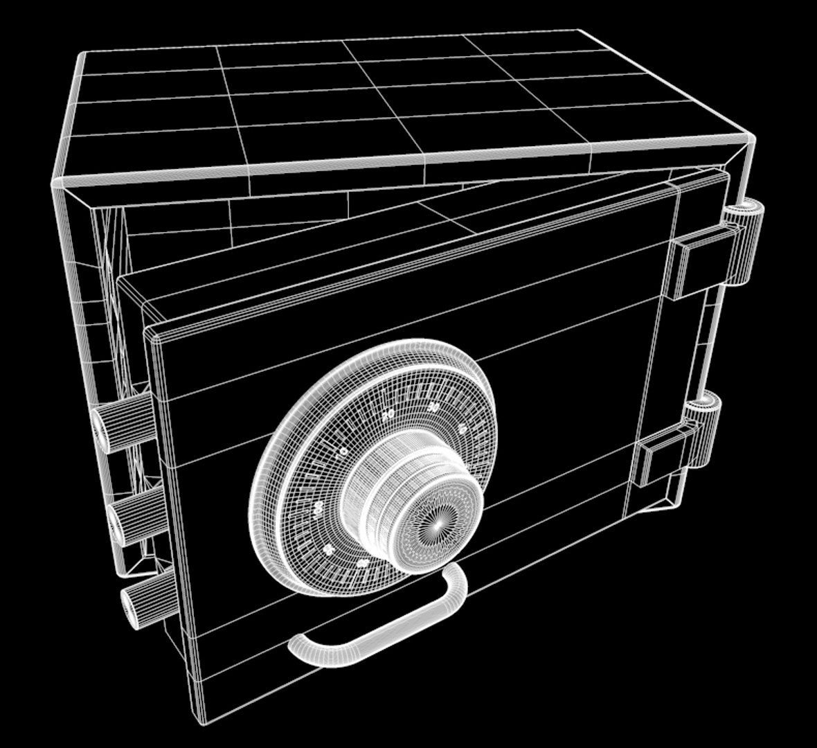 3d Safe Coffre Fort Model