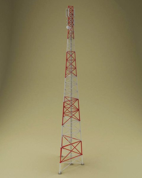 3d telecommunication tower v2
