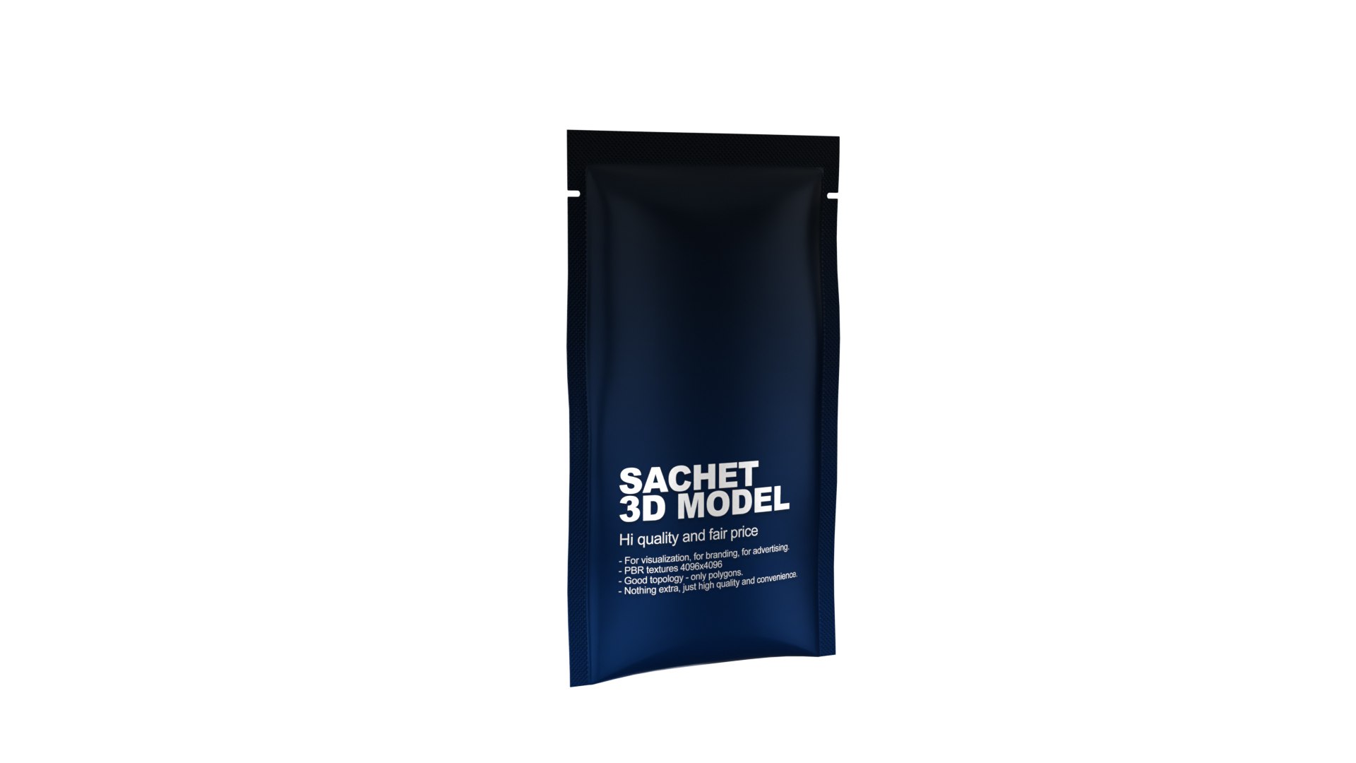 Shampoo Sachet Model - TurboSquid 2272609