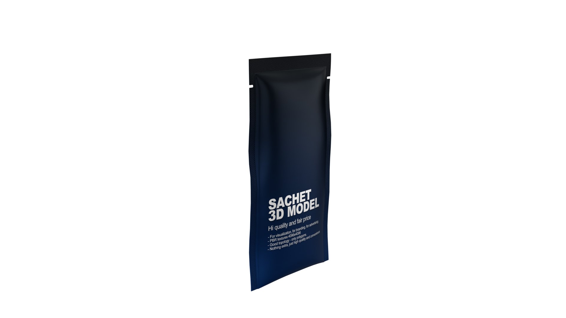 Shampoo Sachet Model - TurboSquid 2272609