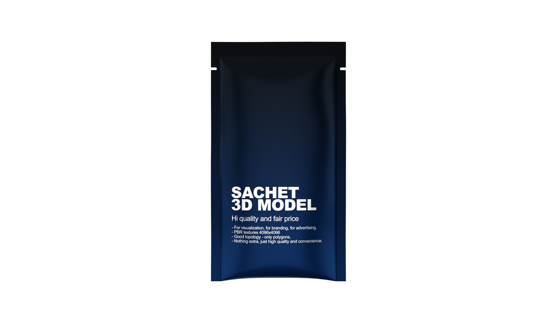 Shampoo Sachet Model - TurboSquid 2272609
