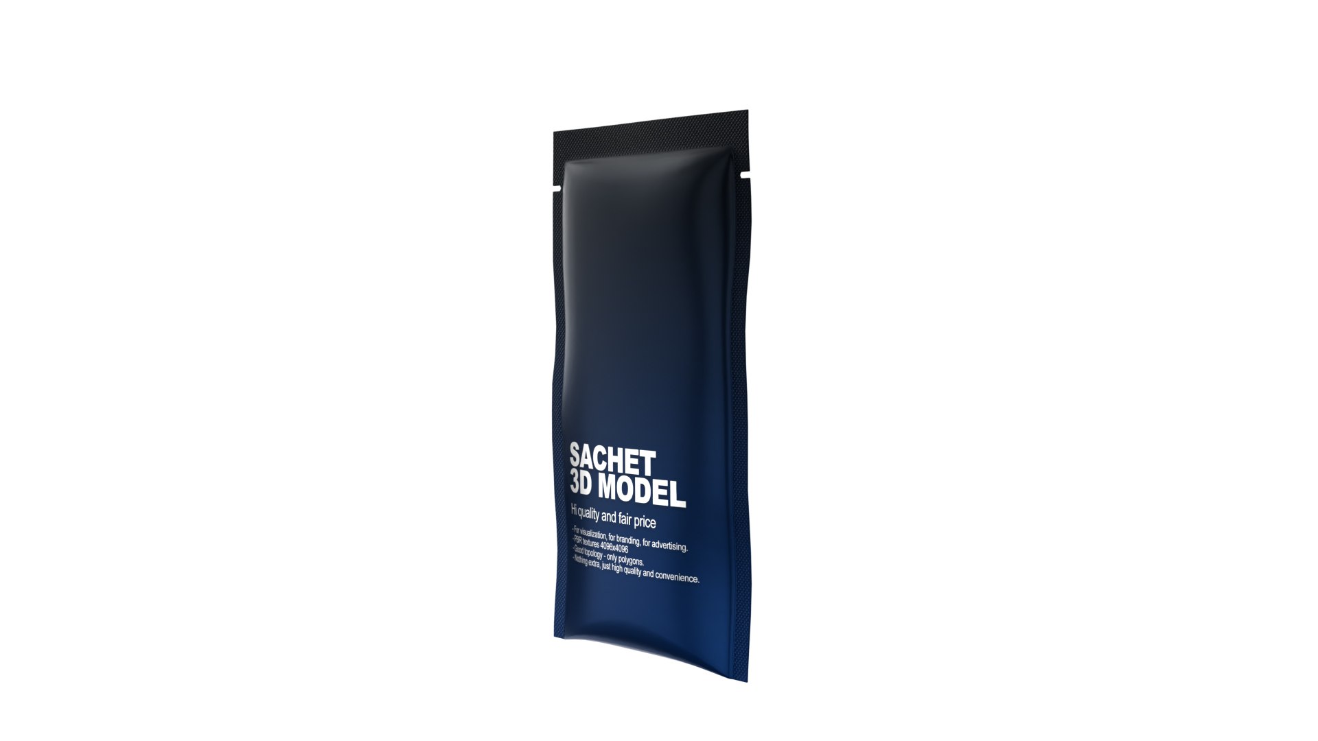 Shampoo Sachet Model - TurboSquid 2272609