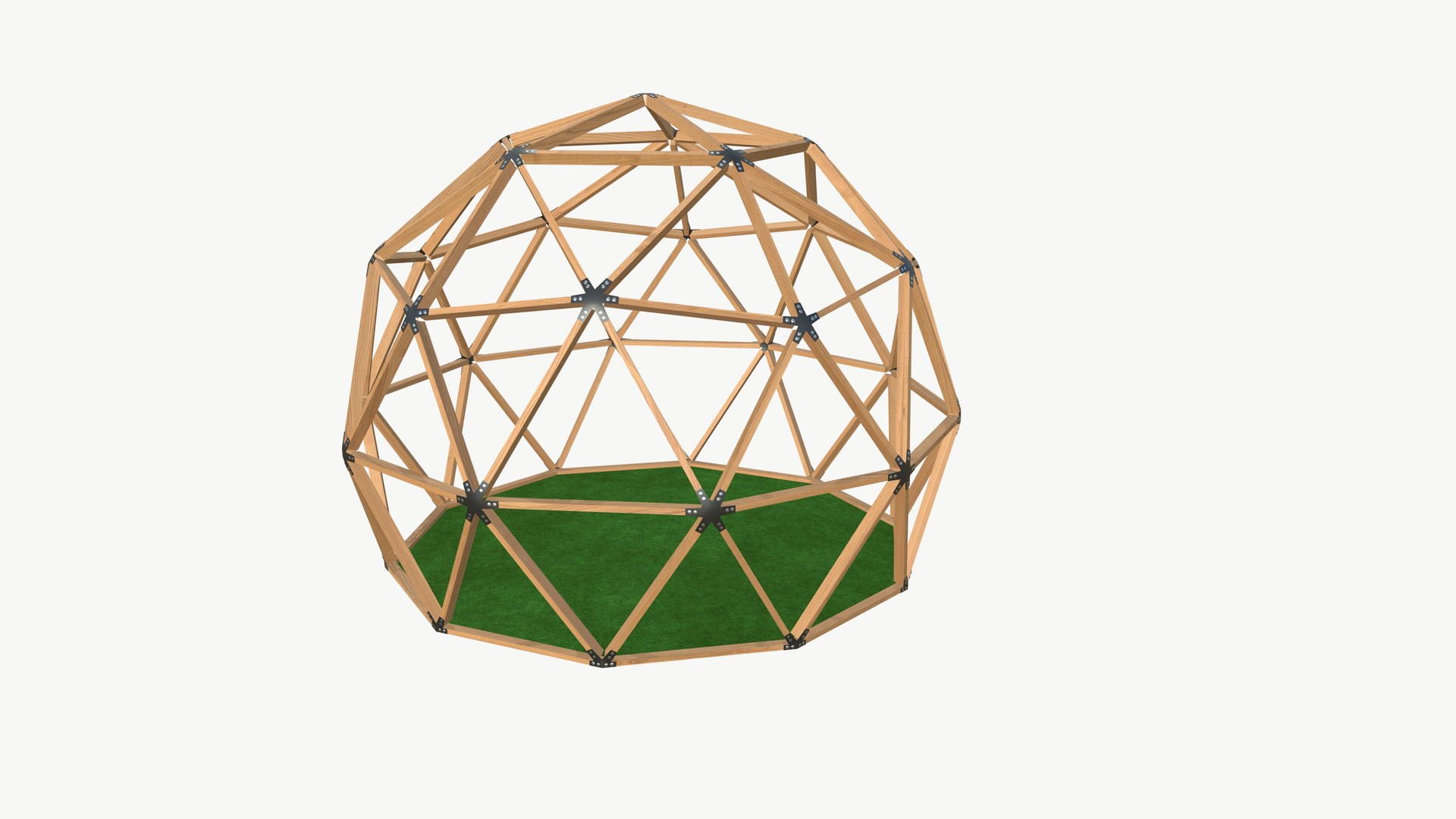 3D Geodesic Dome Structure Realistic Model - TurboSquid 2136923