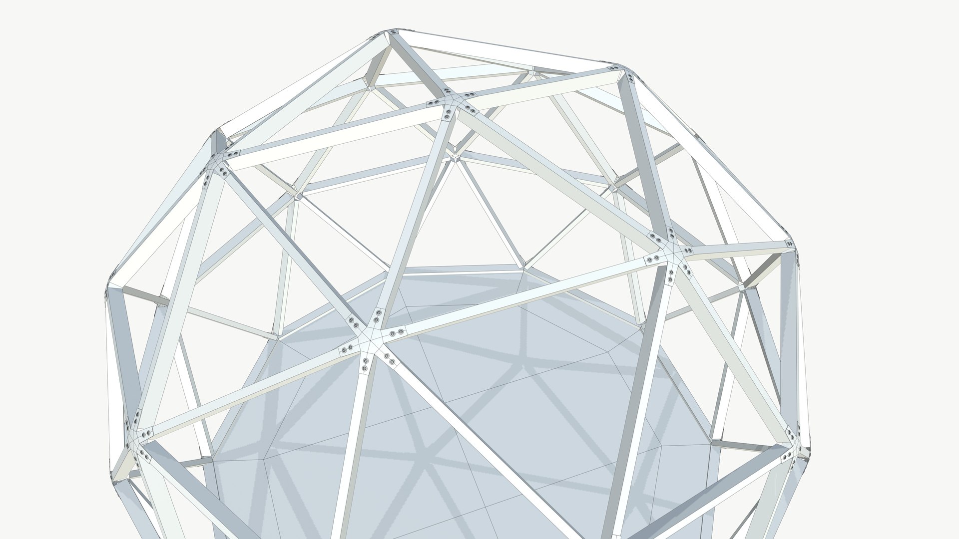 3D Geodesic Dome Structure Realistic Model - TurboSquid 2136923