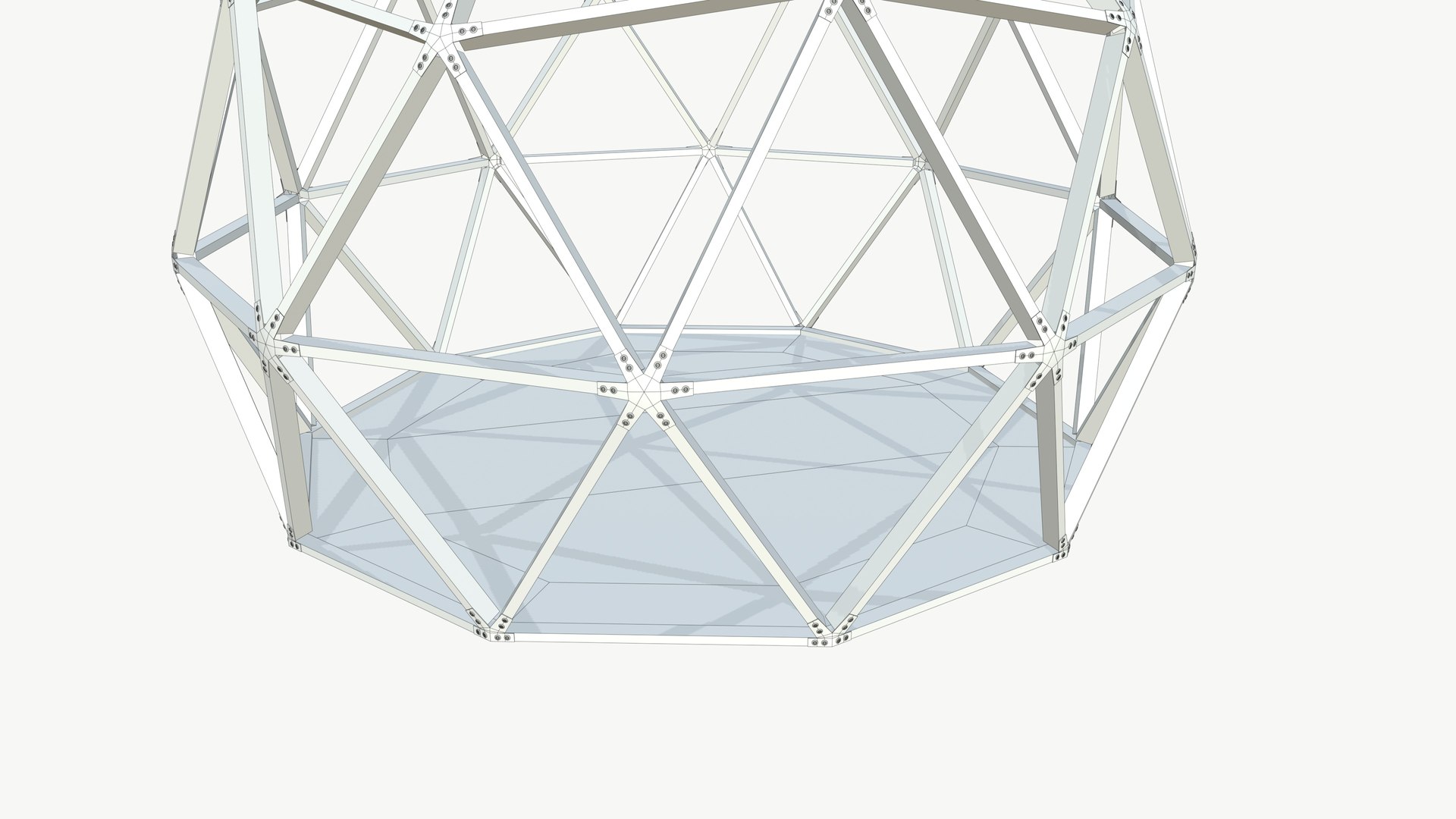 3D Geodesic Dome Structure Realistic Model - TurboSquid 2136923