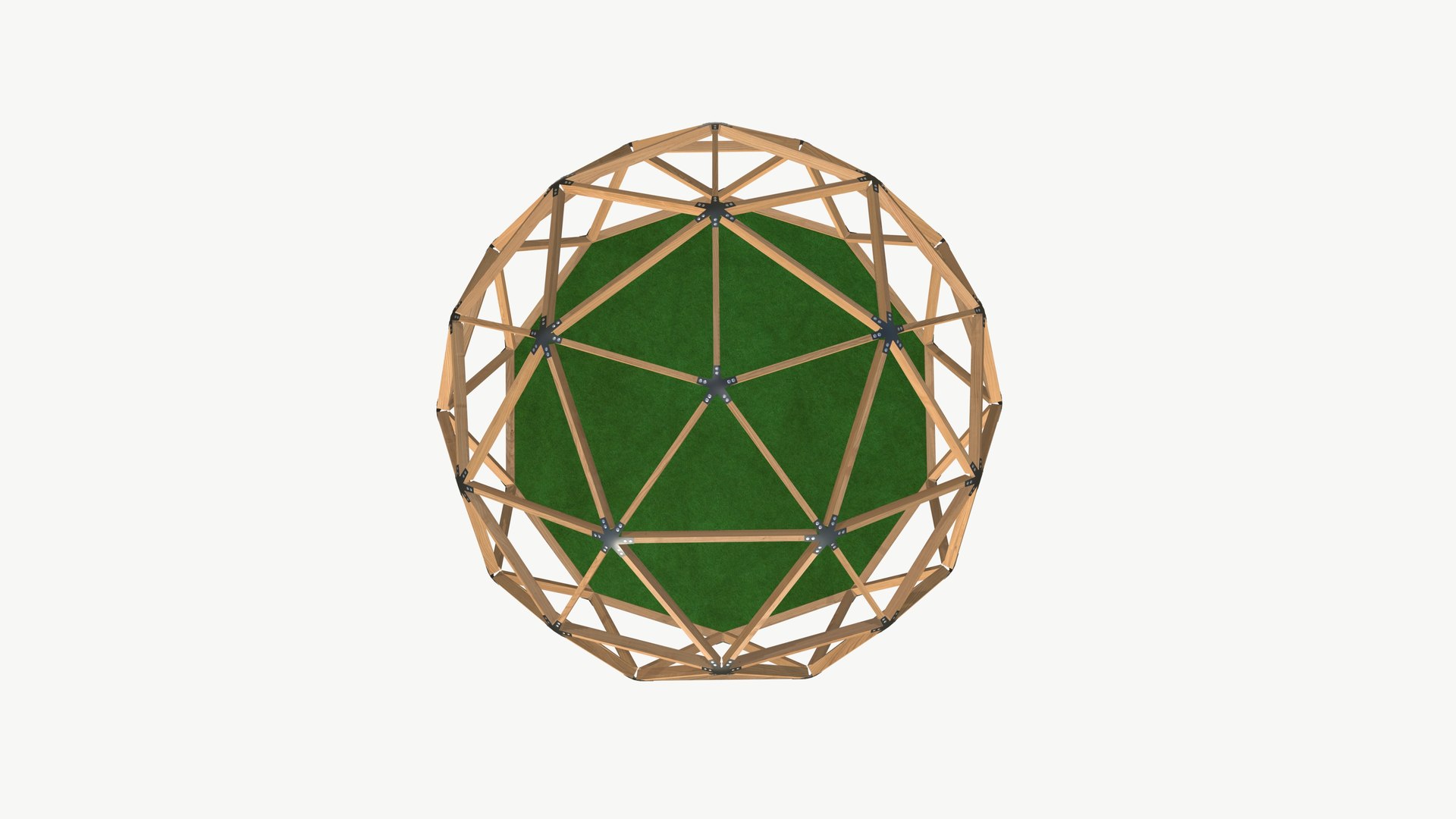 3D Geodesic Dome Structure Realistic Model - TurboSquid 2136923