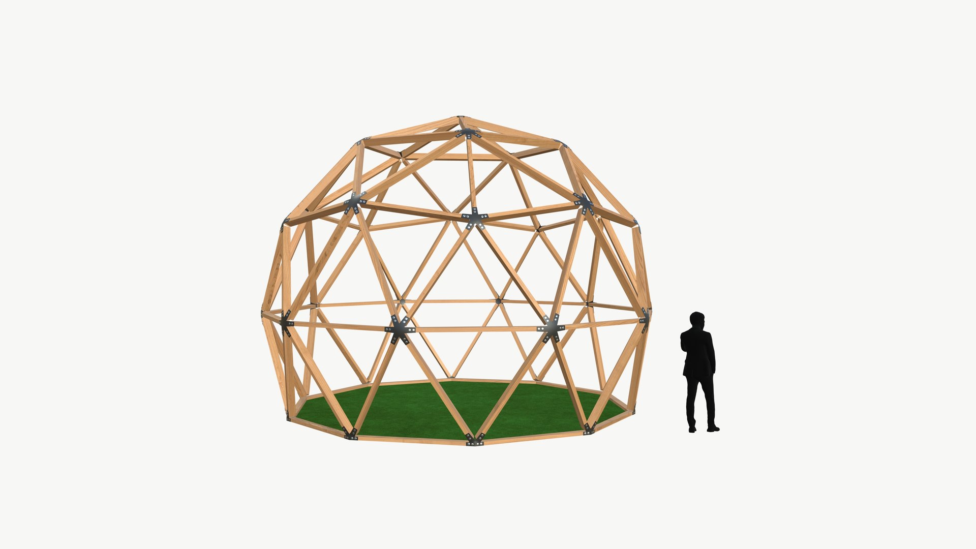 3D Geodesic Dome Structure Realistic Model - TurboSquid 2136923