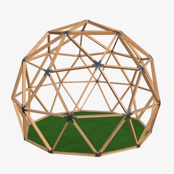 modelo 3d Estructura de cúpula geodésica realista - TurboSquid 2136923