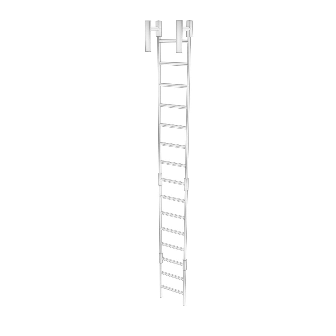 3d model metal ladder