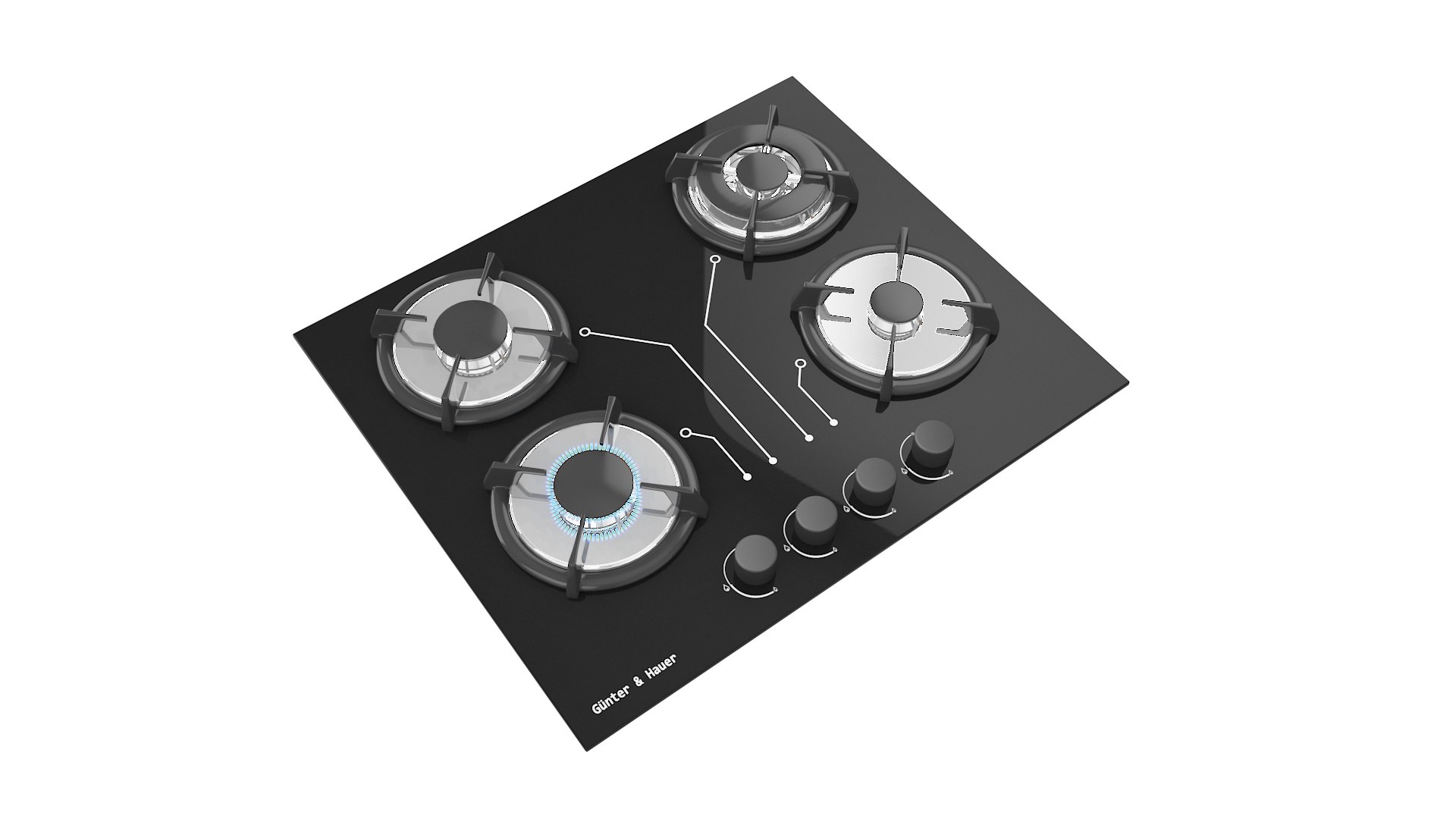 3D cooking hobs model - TurboSquid 1650266