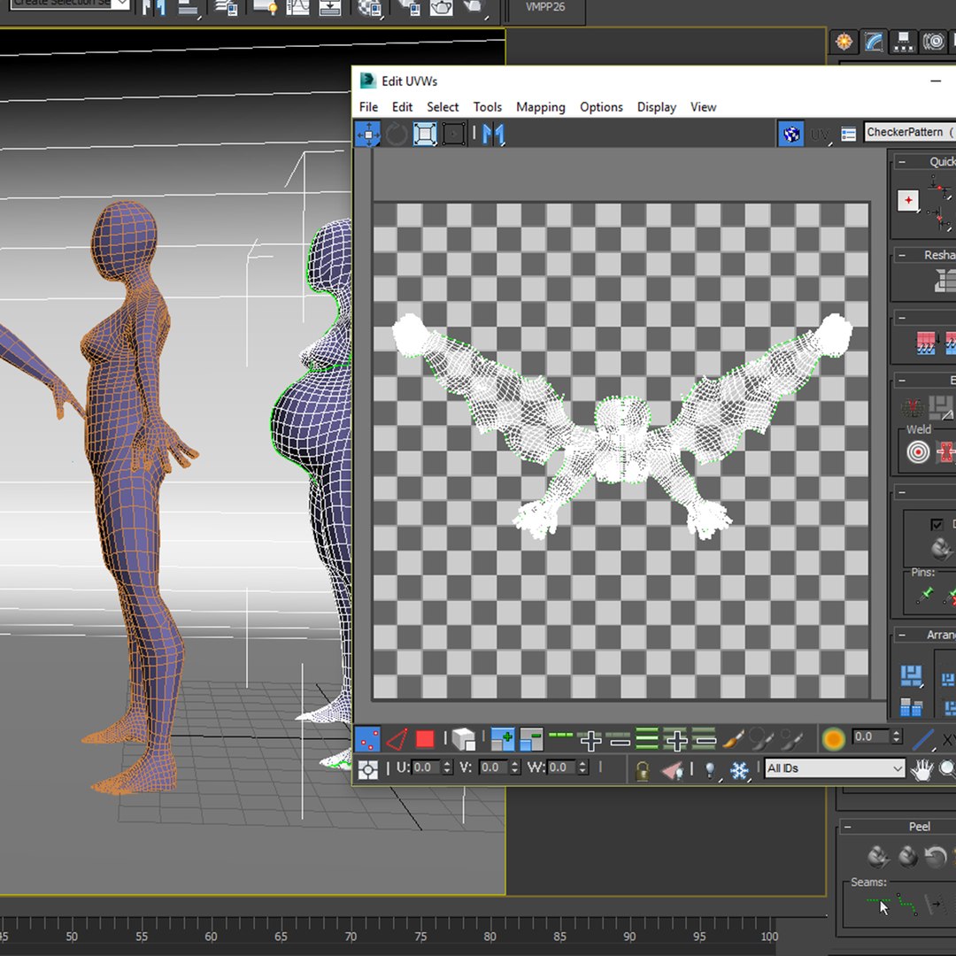 3d base mesh human character model