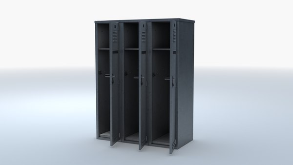 3d model metal lockers